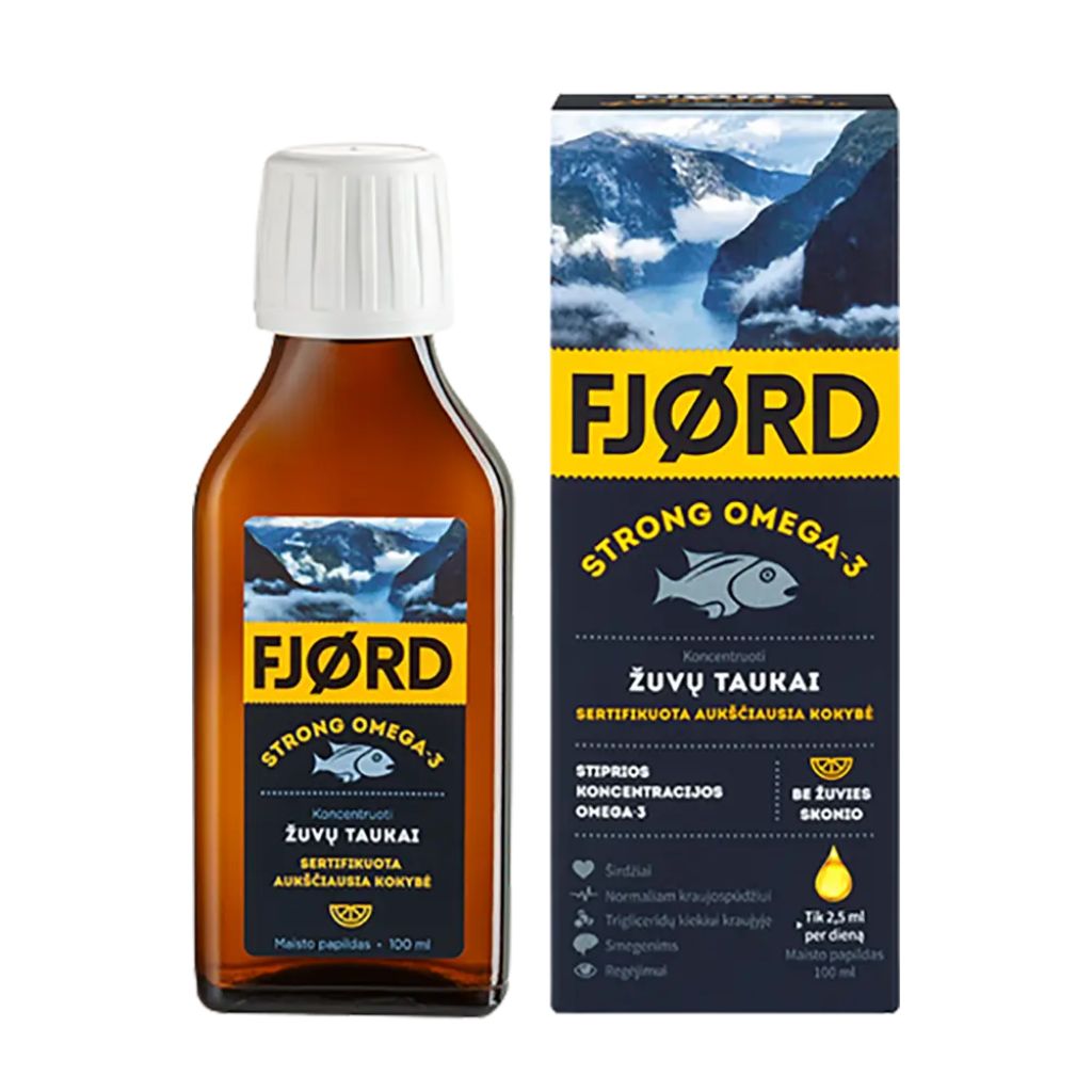 Solutie lichida cu ulei de peste FJORD STRONG OMEGA-3 – Holistic-One.ro