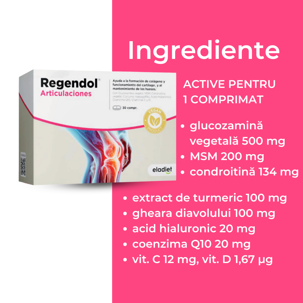 Comprimate pentru muschi si articulatii Regendol – Holistic-One.ro
